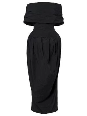 Magda Butrym Draped Gown - Black