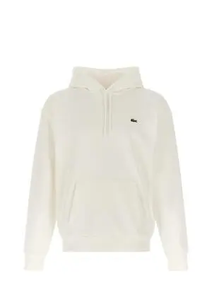 Lacoste Drawstring Hoodie - White