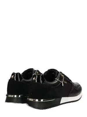 MEXX Glitter-panelled Charm Detail Sneakers - Black