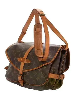 LOUIS VUITTON Saumur 25 Shoulder Bag - Brown