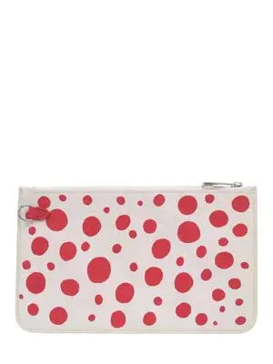 LOUIS VUITTON Yayoi Kusama Monogram Giant Empreinte Infinity Dots Neverfull Mm Pochette Clutch Bag - Red