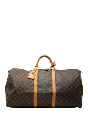 LOUIS VUITTON 1992 Monogram Keepall 60 Travel Bag - Brown