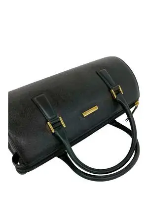 Burberry 1990-2000 Calf Leather Handbag - Black