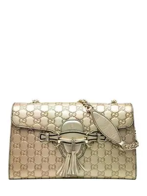 Gucci 2000-2015 Medium Guccissima Emily Shoulder Bag - Gold