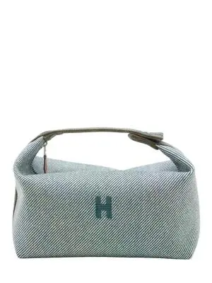 Hermès Large Wool Case Vanity Bag - Blue