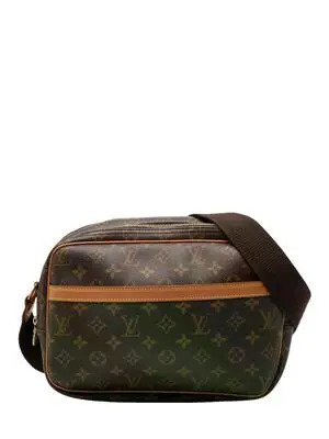 LOUIS VUITTON 1998 Monogram Reporter Pm Crossbody Bag - Brown