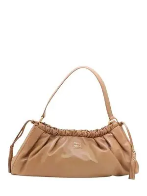 Miu Miu 2010-2026 Leather Shoulder Bag - Brown