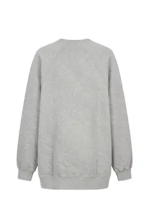 HALFBOY Logo Patch Raglan-sleeve Sweatshirt - Grey