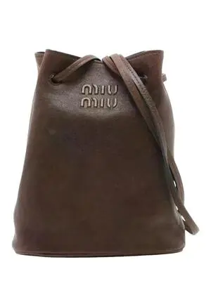 Miu Miu Leather Shoulder Bag - Brown