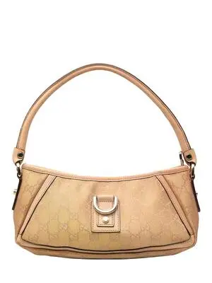 Gucci 2000-2015 Gg Canvas Abbey D Ring Pochette Handbag - Brown