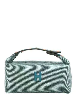 Hermès Small Wool Vanity Bag - Blue