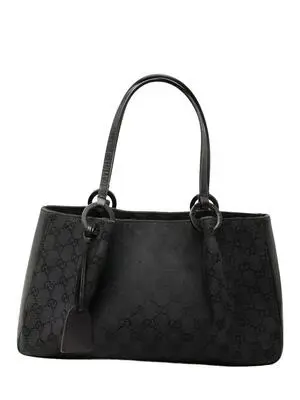 Gucci 2000-2015 Gg Canvas Tote Bag - Black