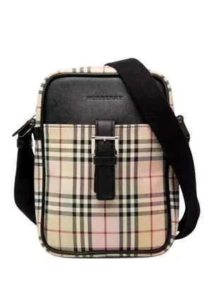 Burberry House Check Canvas Crossbody Bag - Neutrals