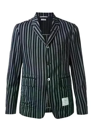 Thom Browne Striped Blazer - Blue