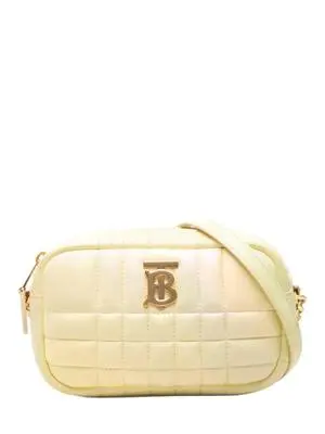 Burberry 2018-2023 Mini Quilted Lambskin Lola Camera Bag Crossbody Bag - Yellow