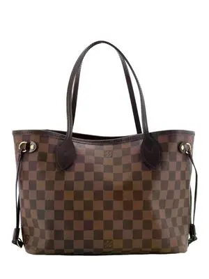 LOUIS VUITTON Neverfull Damier Pm Tote Bag - Brown