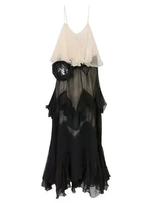 MES DEMOISELLES Belvy Ruffled Maxi Dress - Black
