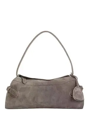 Ralph Lauren Ralph Lauren Collection Suede Shoulder Bag With Buckle Detail Neutrals