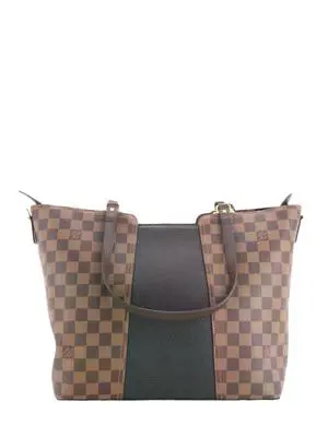 LOUIS VUITTON Damier Leather Shoulder Bag - Black