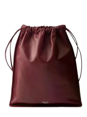 Prada Wish Nappa Leather Pouch - Red
