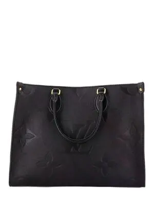 LOUIS VUITTON Monogram Empreinte Giant Mm Tote Bag - Black