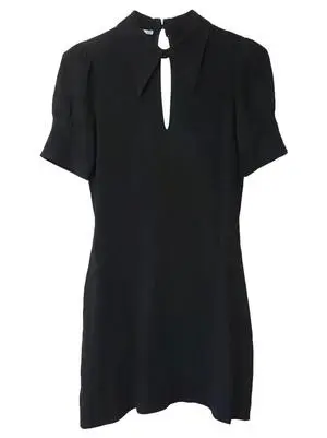 Stella McCartney Blair Keyhole Mini Dress - Black