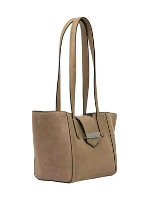 Karl Lagerfeld K/nova Logo-plaque Panelled Tote Bag - Brown