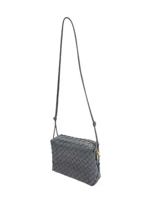 Bottega Veneta Intrecciato Loop Crossbody Bag - Grey