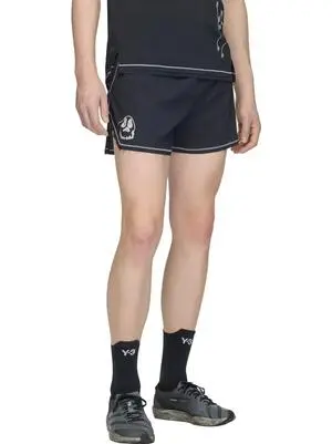 Adidas Y-3 Chito Graphic Running Shorts - Black