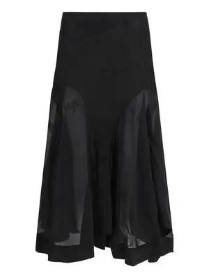 Our Legacy Petti Skirt Noir Bloom Ethereal Veil - Black