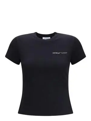 Off-White Printed Logo T-shirt - Black