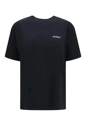 Off-White Arrow Out Flower T-shirt Feale - Black