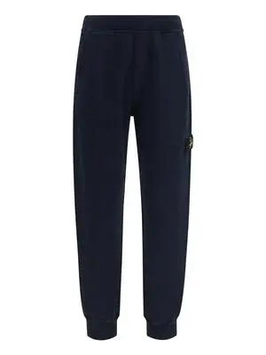 Stone Island Logo Patch Sweatpants Ale - Blue
