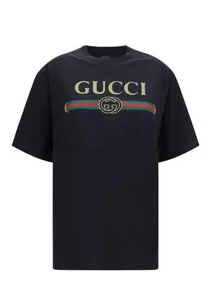 Gucci Cotton And Silk Jersey T-shirt - Black
