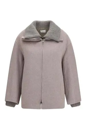P.a.r.o.s.h Double Wool And Quilted Jacket - Beige