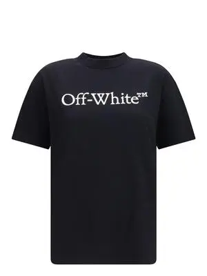 Off-White Big Logo Bookish T-shirt Feale - Black