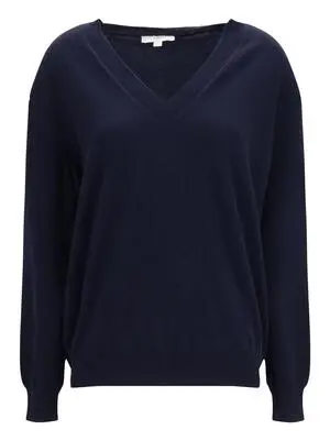 Malo Cashmere V-neck Sweater - Blue