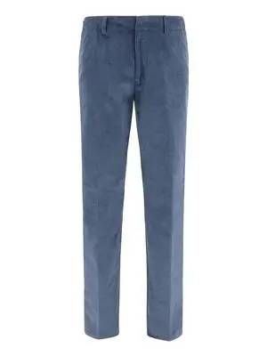 Etro Roma Stretch Cotton Corduroy Pants - Blue