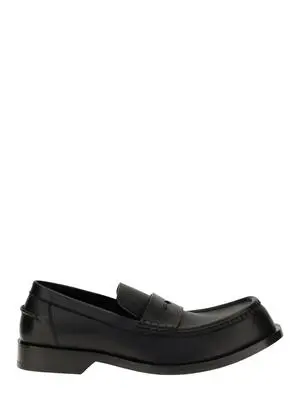 LOEWE Bobine Polished Calfskin Loafers