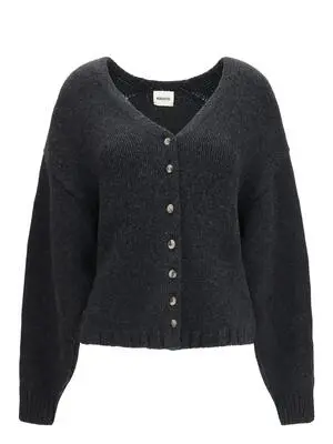 Khaite Axel V-neck Cashmere Cardigan - Grey