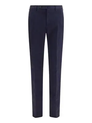 PT TORINO Cotton Tailored Trousers - Blue