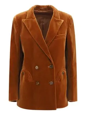 BLAZÉ MILANO Blazè Milano Jealousy Everynight Velvet Blazer Brown