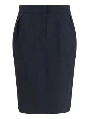 Magda Butrym Pleated Midi Skirt - Black