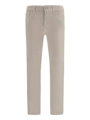 Jacob Cohen Straight-leg Corduroy Trousers - Beige