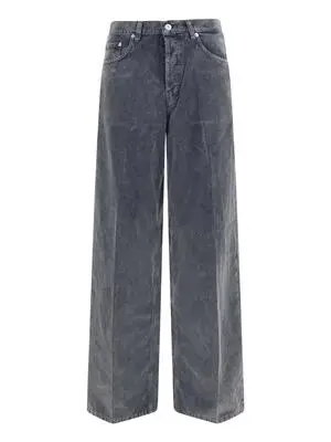 HAIKURE Bethany Velvet Pier Pants Grey