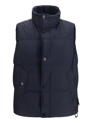 Stone Island Crinkle Reps Ny Padded Vest - Blue
