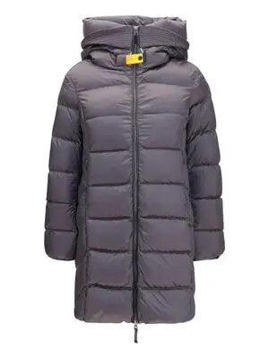 PARAJUMPERS Quilted Nylon Hooded Puffer Jacket - Grey