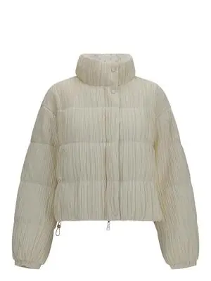 GONGDID DESIGN Reversible High-neck Puffer Jacket - Cream