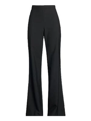Sandro Wool & Polyester Flared Pants - Black