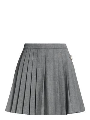 Sandro Wool Blend Pleated Skirt Shorts - Grey